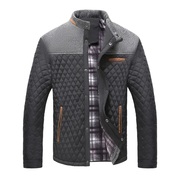 West Louis™ Warm Diamond Design Windproof Jacket
