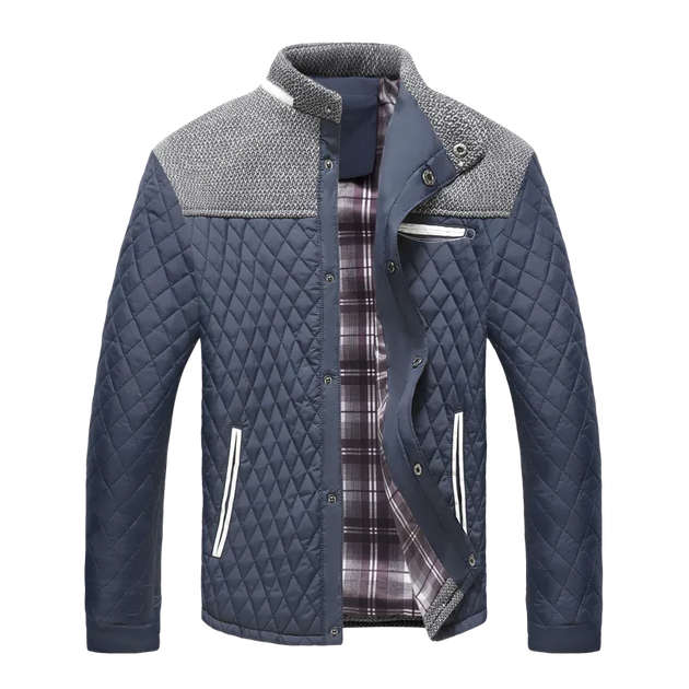 West Louis™ Warm Diamond Design Windproof Jacket